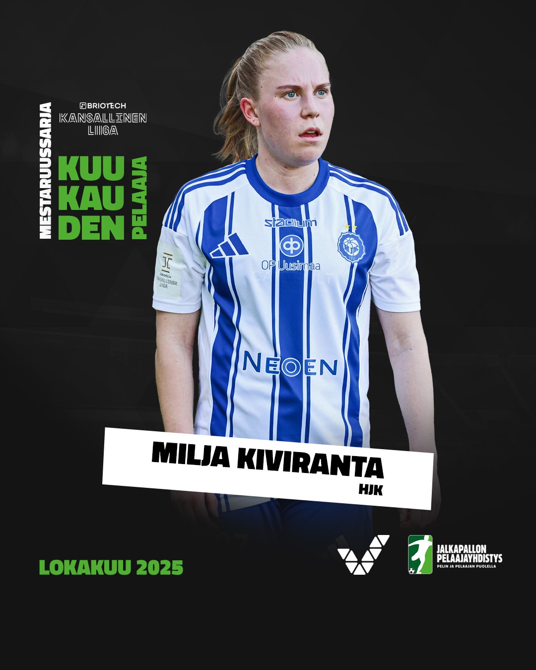 Milja Kiviranta Kansallisen Liigan lokakuun pelaaja - JPY.fi